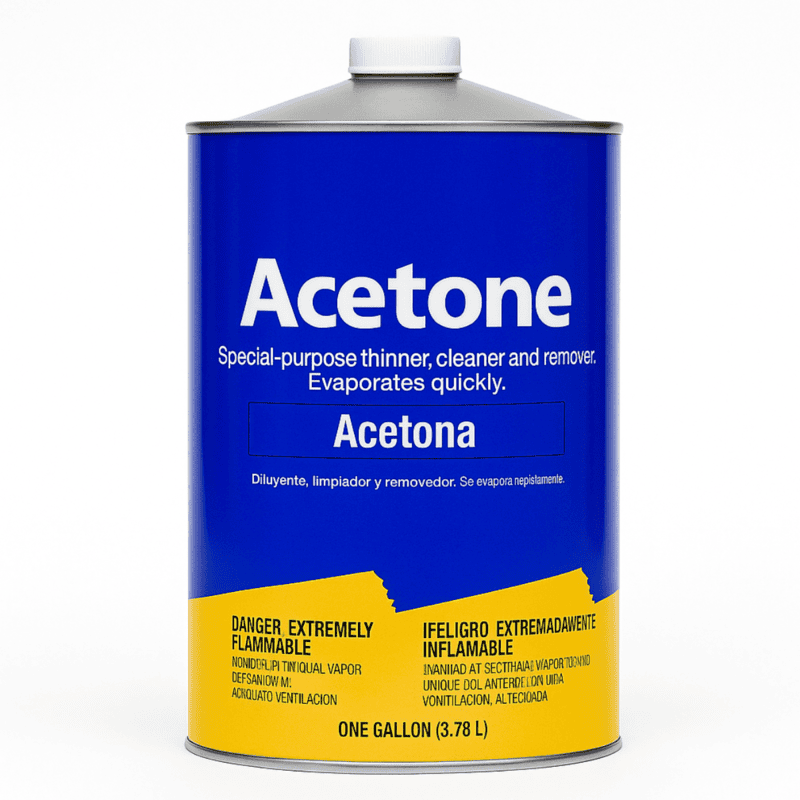 Acetone – 1 Gallon, 100% Pure Solvent Cleaner & Resin Thinner
